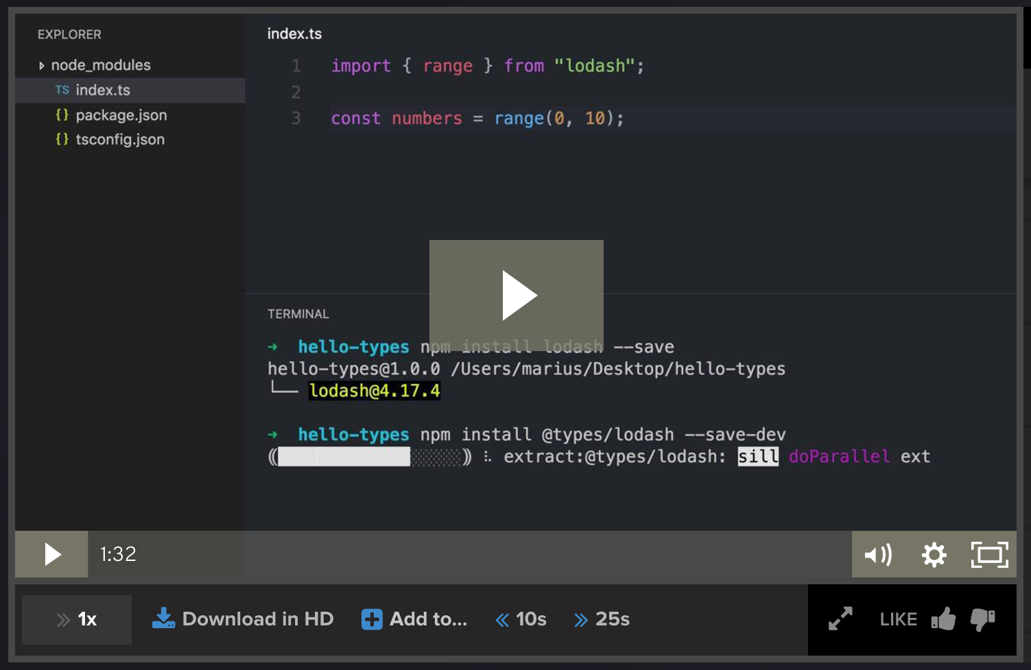 03 Acquiring Type Declaration Files In TypeScript